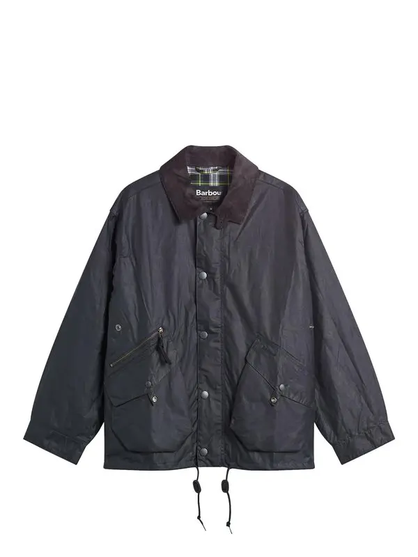 Barbour Heritage+ Modified Endurance Wax Jacket - Royal Navy