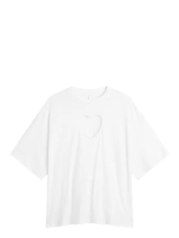 SKIMS Worn In Jersey Oversized T-shirt - Snow