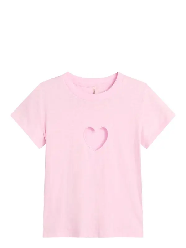 SKIMS Worn In Jersey Baby T-shirt - Baby Pink