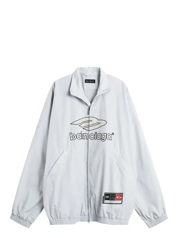Balenciaga American Football Track Jacket - New Grey