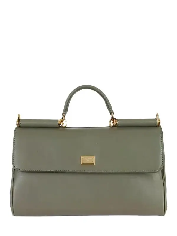 Dolce & Gabbana Medium My Sicily Leather Tote Bag - Green
