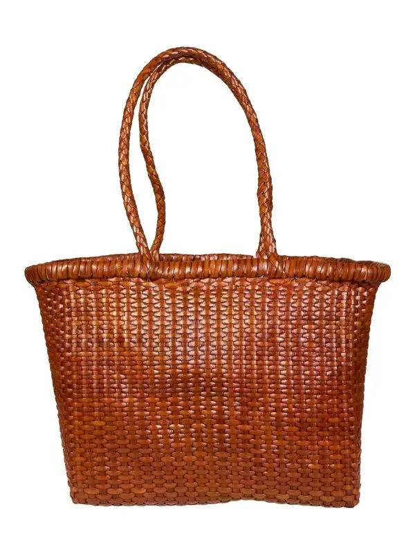 Dragon Diffusion Small Woven Tote - Brown