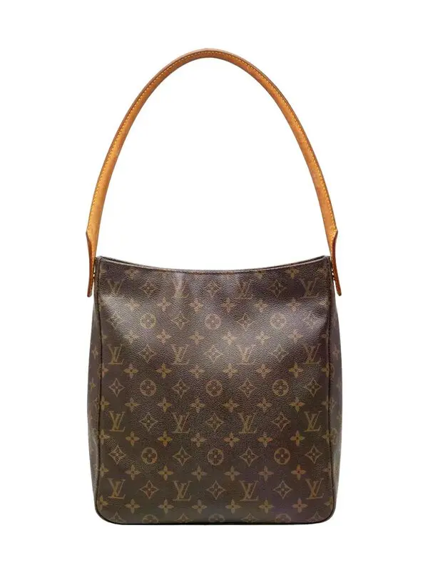 LOUIS VUITTON 2001 Monogram Looping Gm Shoulder Bag - Brown