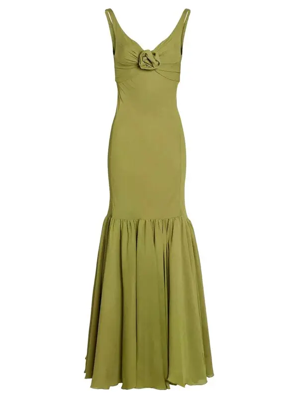 Giambattista Valli Flared Maxi Dress - Green