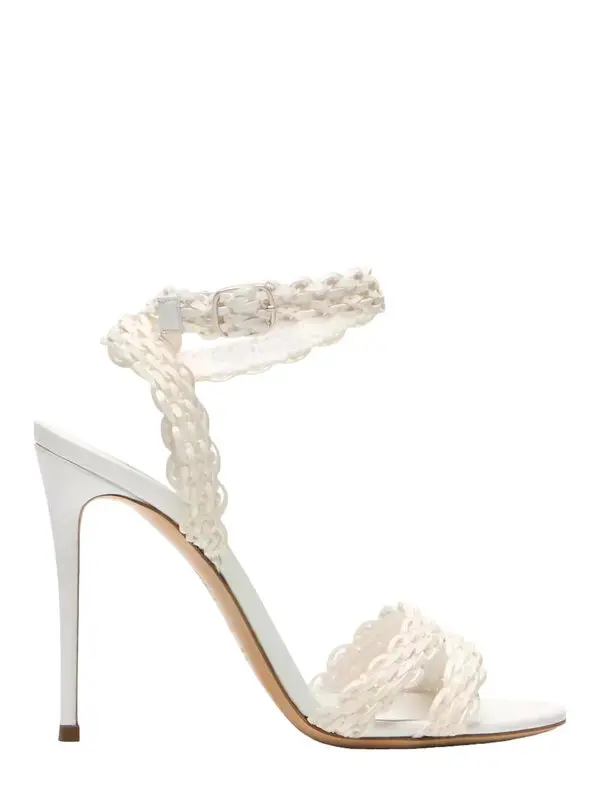 Casadei Avenida Julia Heeled Sandals - White