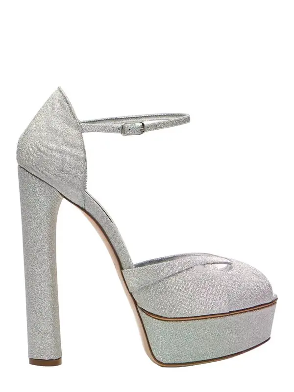 Casadei Flora Heeled Pumps - Silver