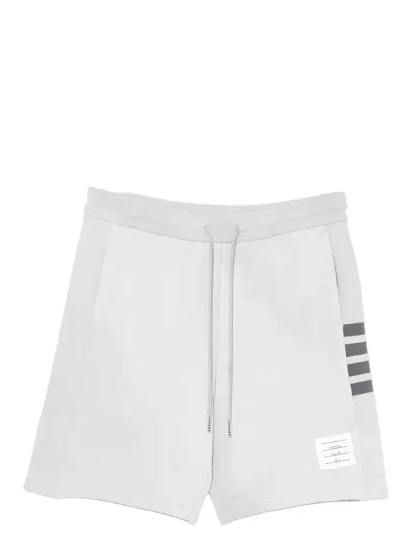 Thom Browne Striped Cotton Shorts - Grey