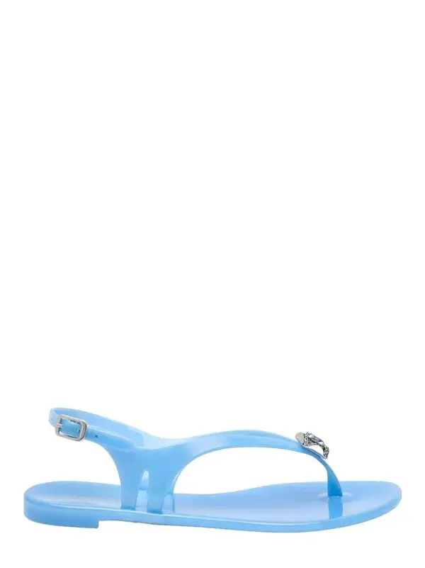 Casadei Jelly Flip-flops With Buckle Detail - Blue