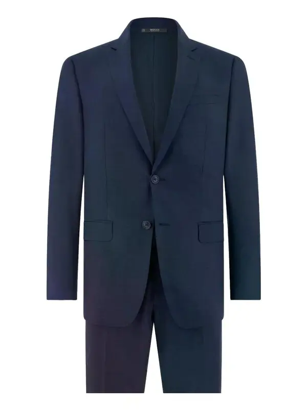 Boggi Milano Micro Pattern Single-breasted Suit - Blue