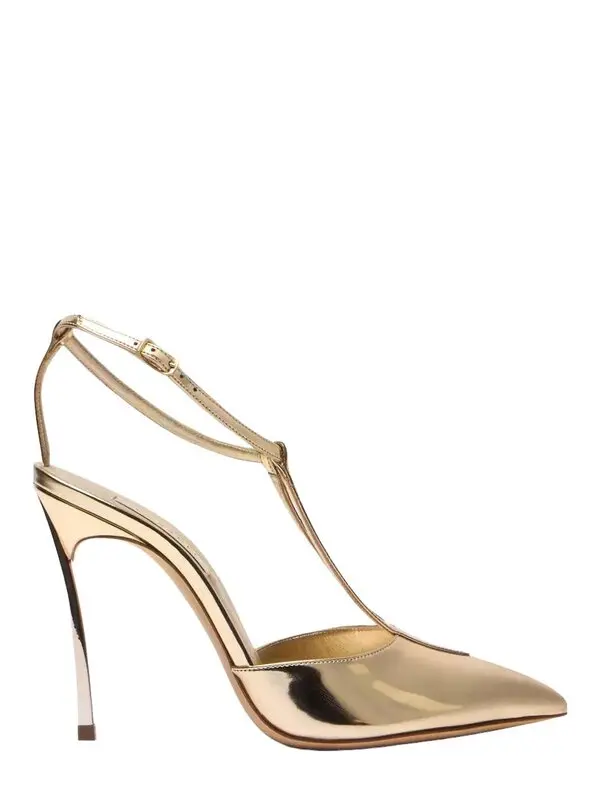 Casadei Victory Buckle-detail Heeled Pumps - Gold