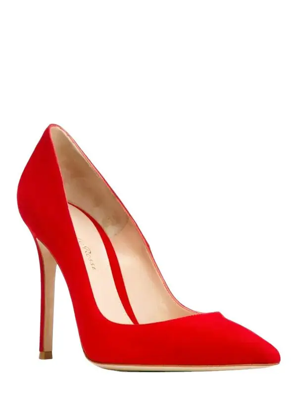 GIANVITO ROSSI Suede Pumps - Red