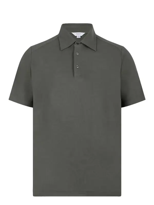 Malo Buttoned Polo Shirt - Green