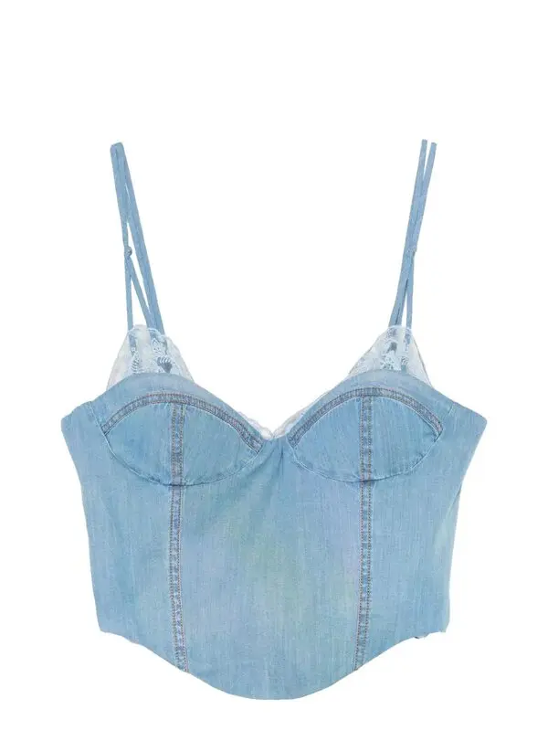 Ermanno Scervino Zipped Top - Blue