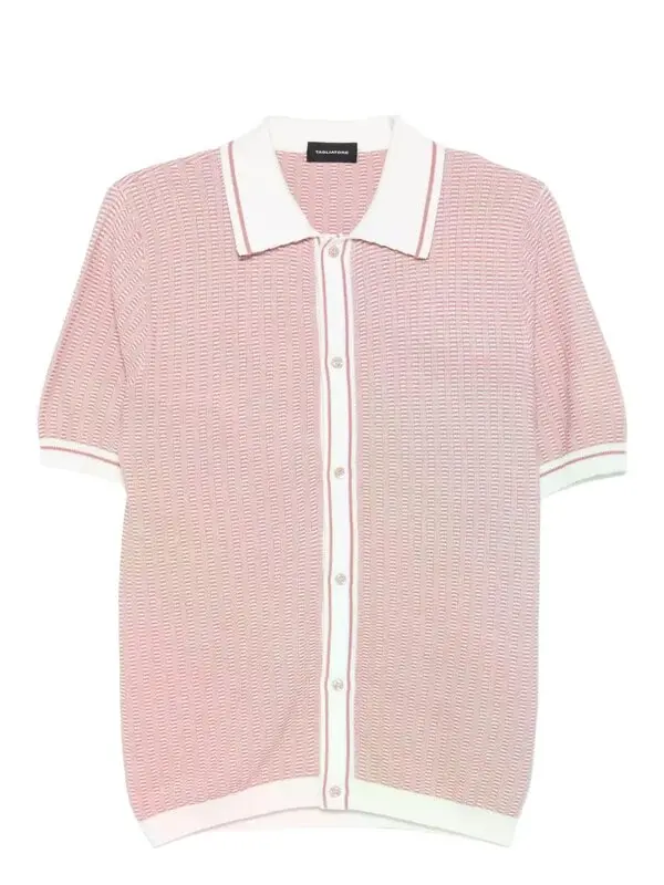 Tagliatore Button-down Short-sleeve Shirt - Pink
