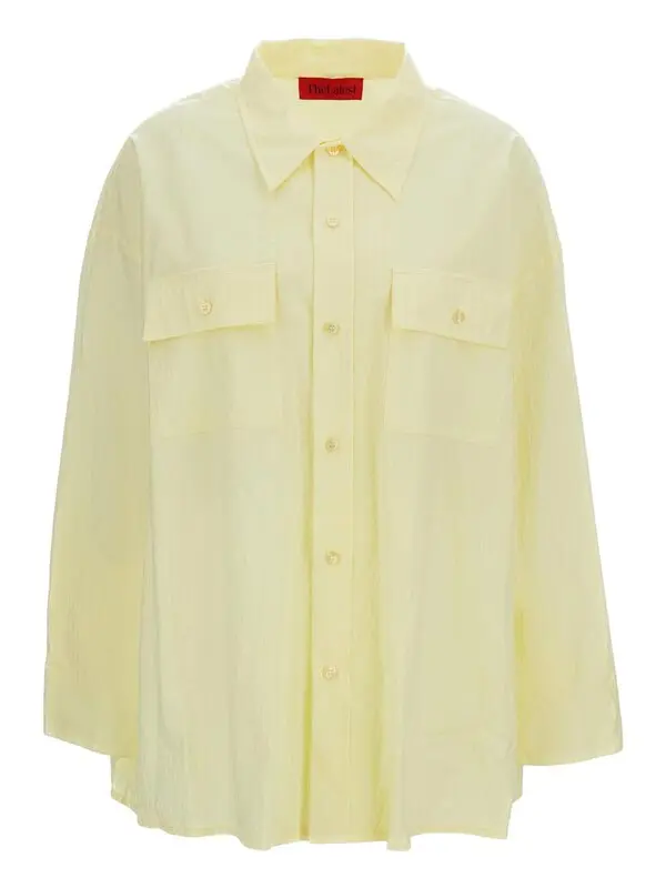 THELATEST Daria Crinkled Effect Shirt - Beige
