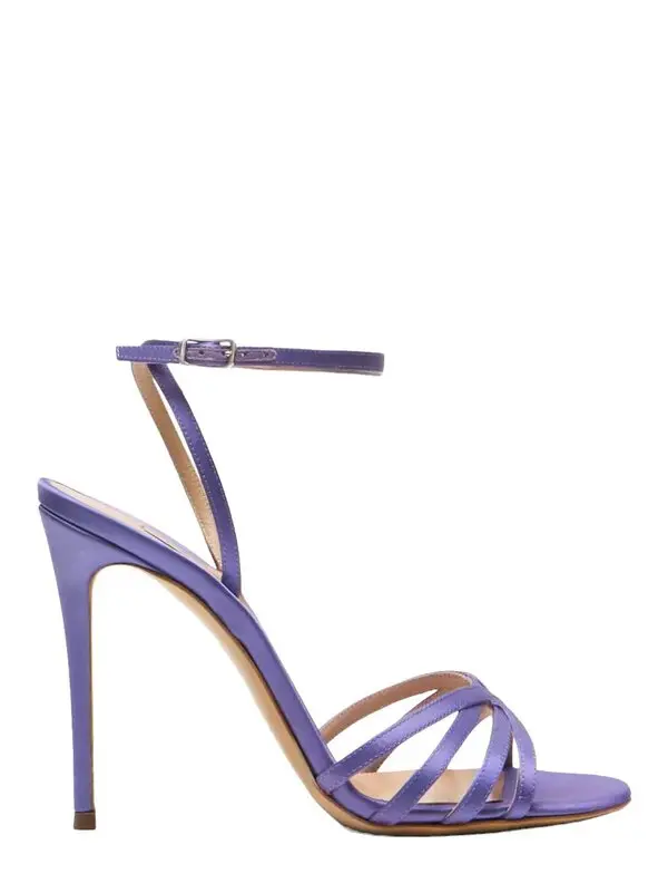Casadei Julia Satin Sandals - Purple