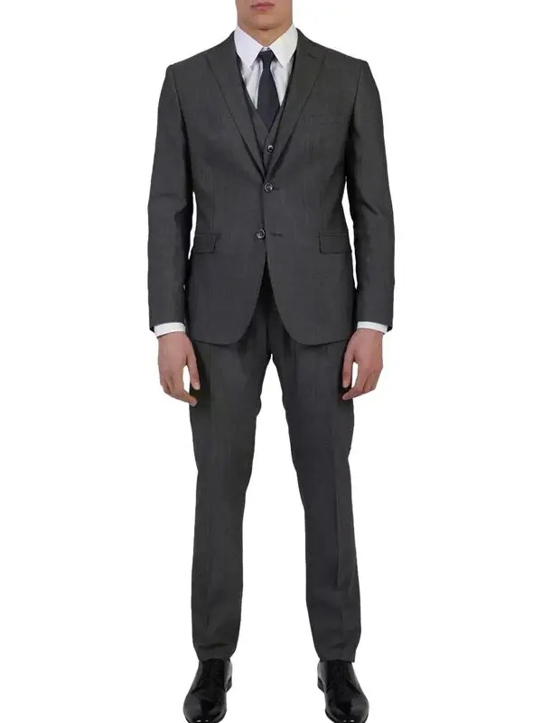 TONELLO Single-breasted Three-piece Suit - Grey