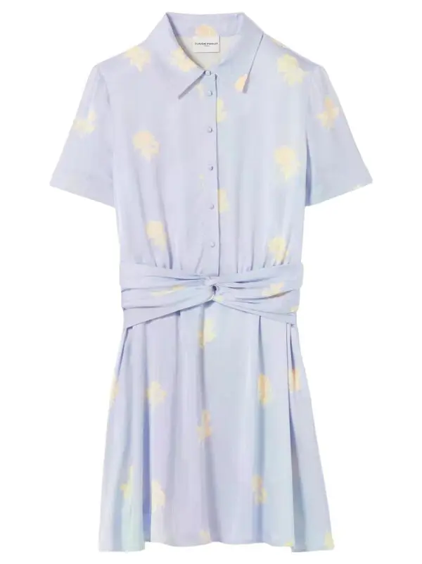 Claudie Pierlot Floral-print Mini Dress - Blue