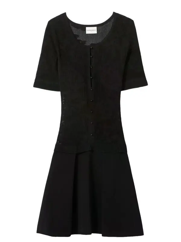 Claudie Pierlot Button-fastening Mini Dress - Black