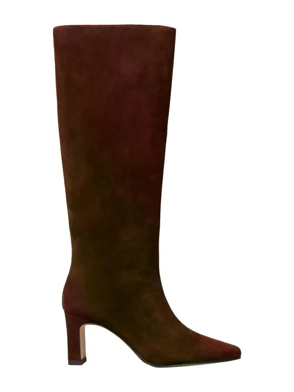 Claudie Pierlot Suede Knee-high Boots - Brown