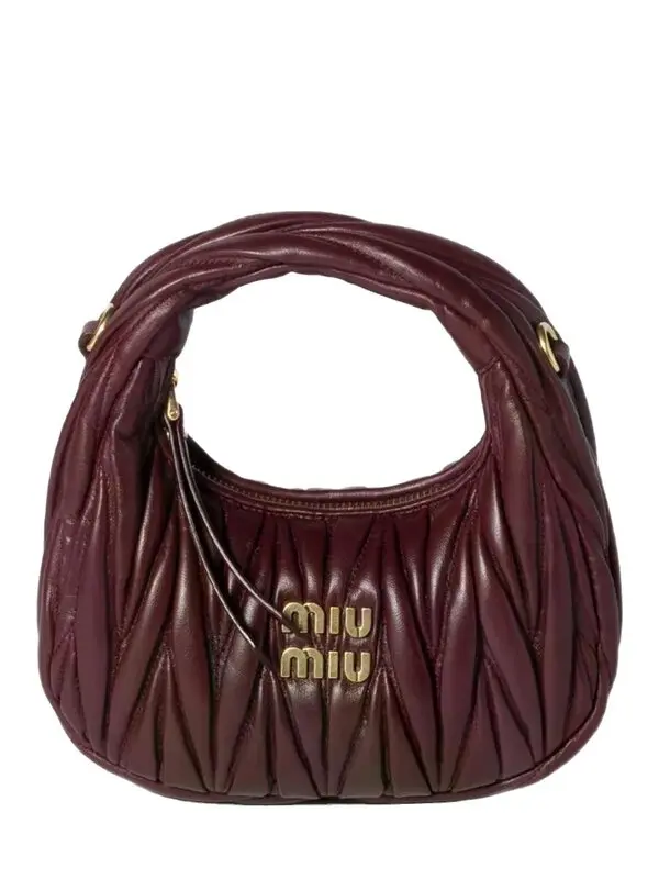 Miu Miu Wander Matelassé Leather Mini-bag - Red