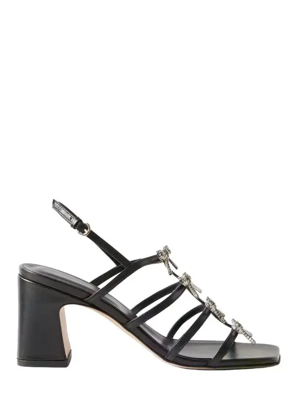 Claudie Pierlot Bow-detail Strap Sandals - Black