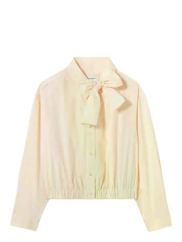 Claudie Pierlot Bow-detail Button Shirt - Neutrals