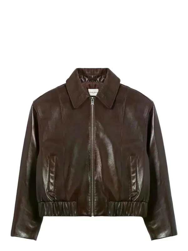 Claudie Pierlot Leather Jacket - Brown