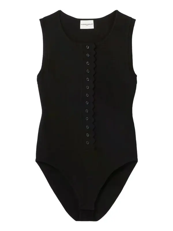 Claudie Pierlot Button-fastening Bodysuit - Black