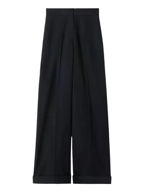 Claudie Pierlot Pinstripe Trousers - Blue
