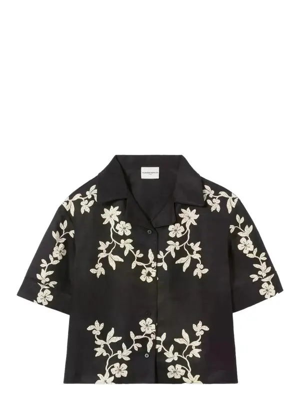 Claudie Pierlot Floral-print Shirt - Black