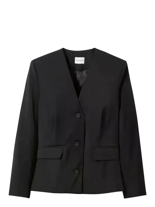 Claudie Pierlot Buttoned Blazer With Pockets - Black