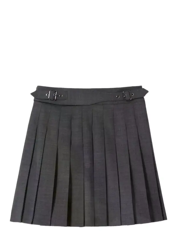Claudie Pierlot Pleated Mini Skirt - Grey