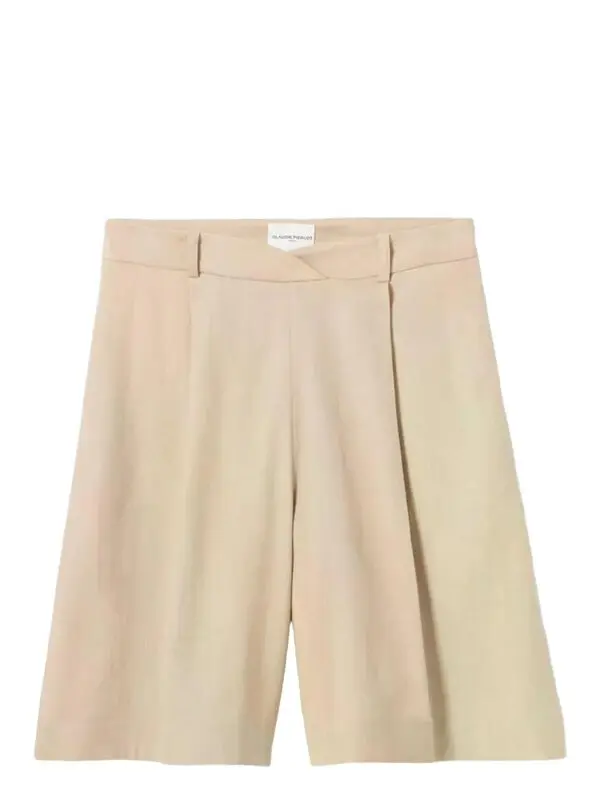 Claudie Pierlot Pleated Belt-loops Shorts - Neutrals