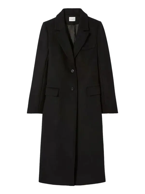 Claudie Pierlot Single-breasted Coat - Black