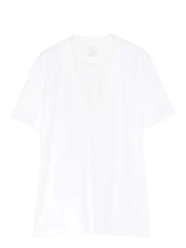 Eleventy V-neck T-shirt - White