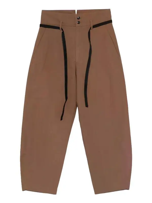 Barena Venezia Strap-detail Trousers - Brown