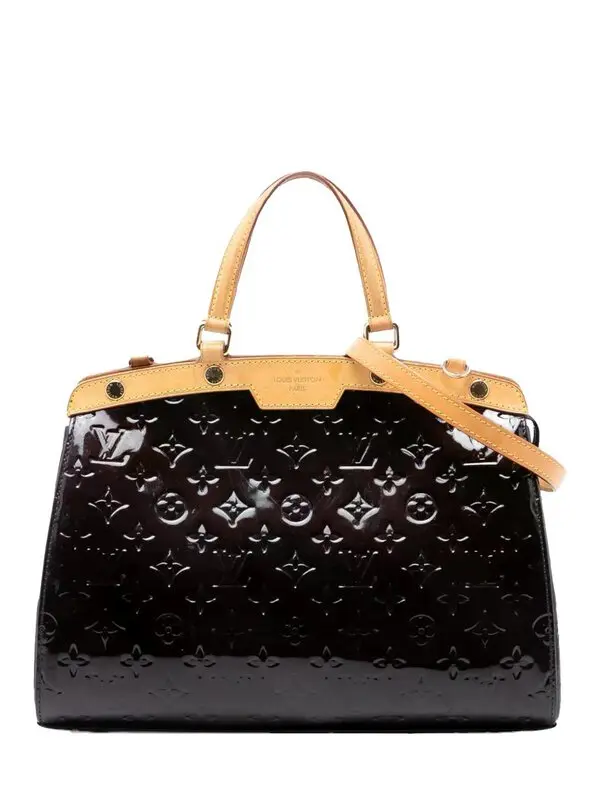 LOUIS VUITTON 2011 Monogram Vernis Brea Mm Satchel - Purple
