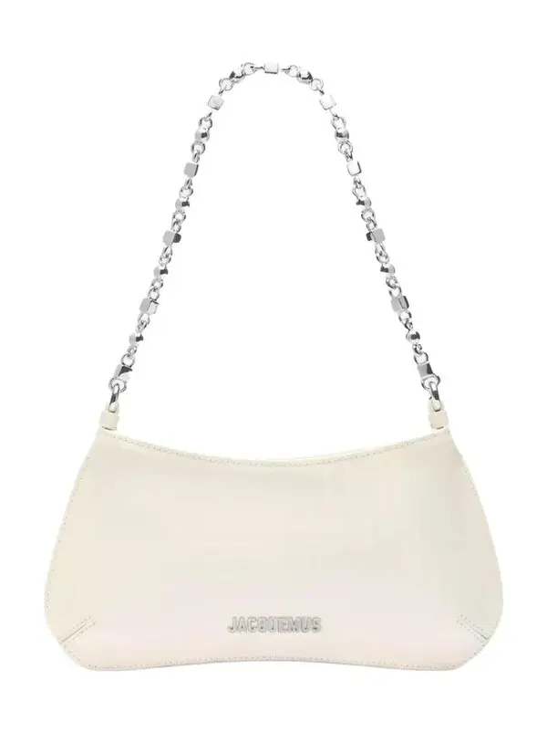 Jacquemus Little Bisou Chain Shoulder Bag - Neutrals