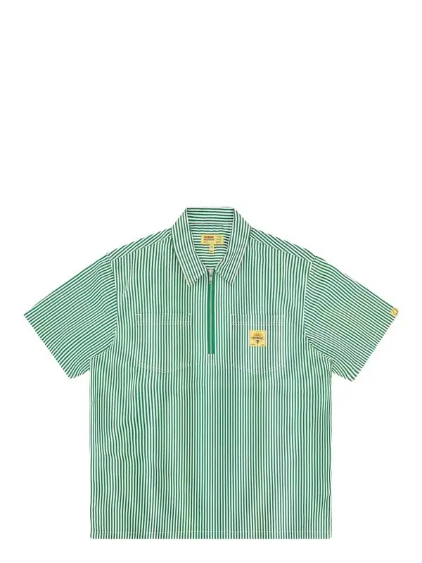 ICECREAM Striped Polo Shirt - Green