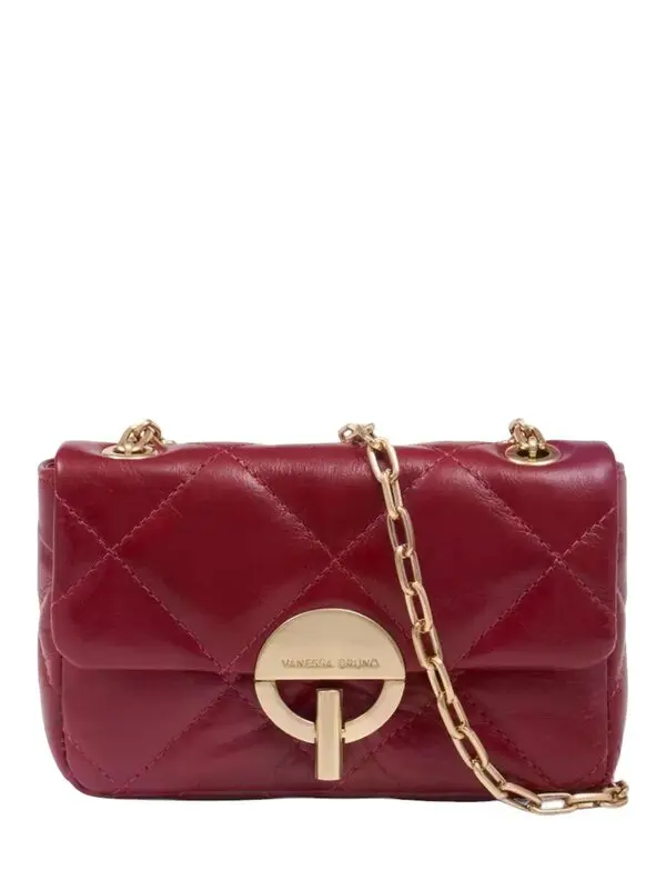 Vanessa Bruno Moon Leather Shoulder Bag - Red