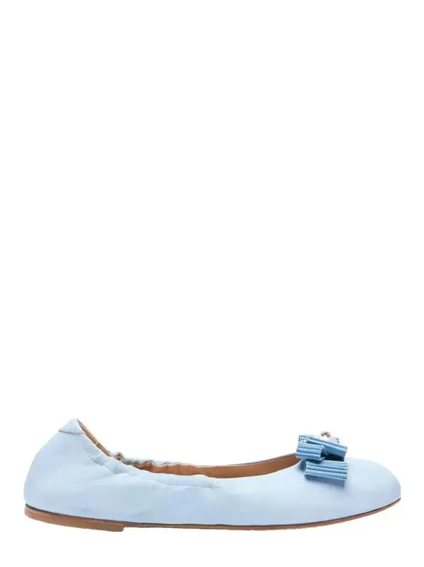 Casadei Bow-detail Ballerina Flats - Blue