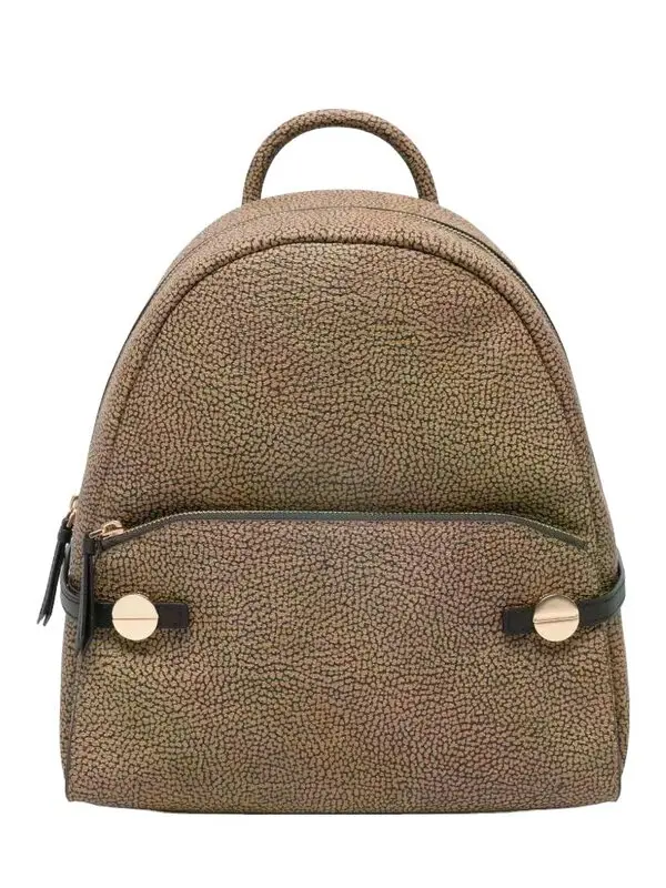 Borbonese Medium Pattern Backpack - Brown