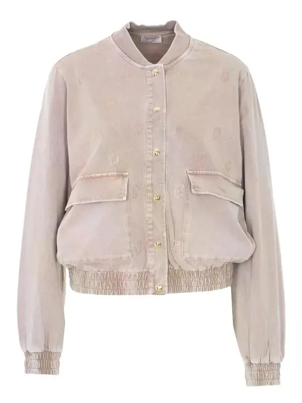 Liu Jo Embellished Pocket Jacket - Neutrals