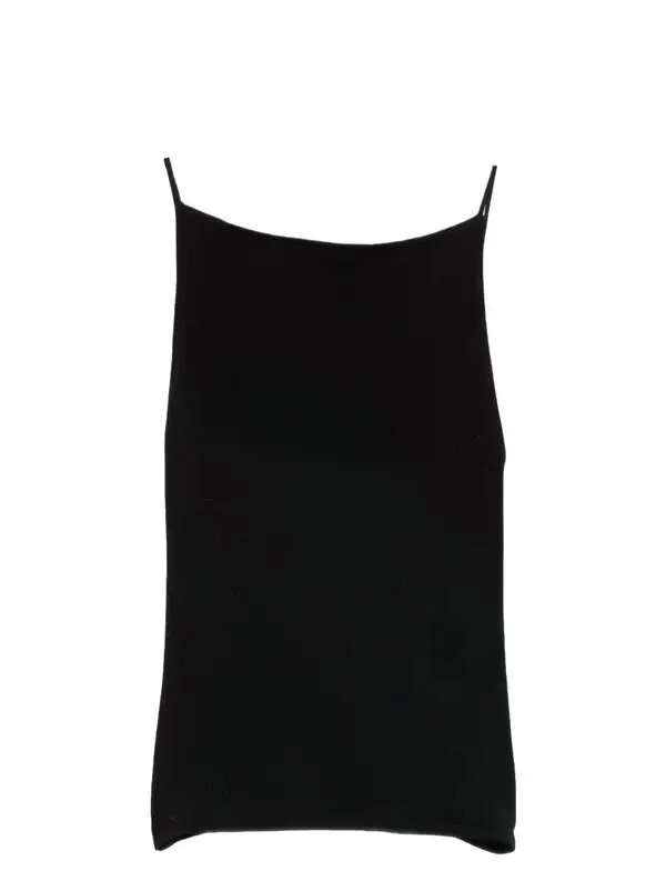 ST. AGNI Square-neck Tank Top - Black