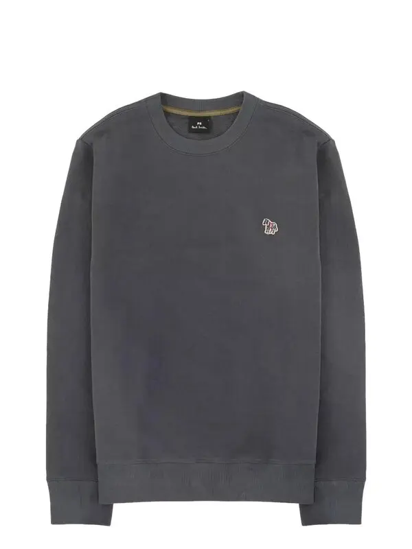 Paul Smith Logo-embroidered Cotton Sweatshirt - Grey