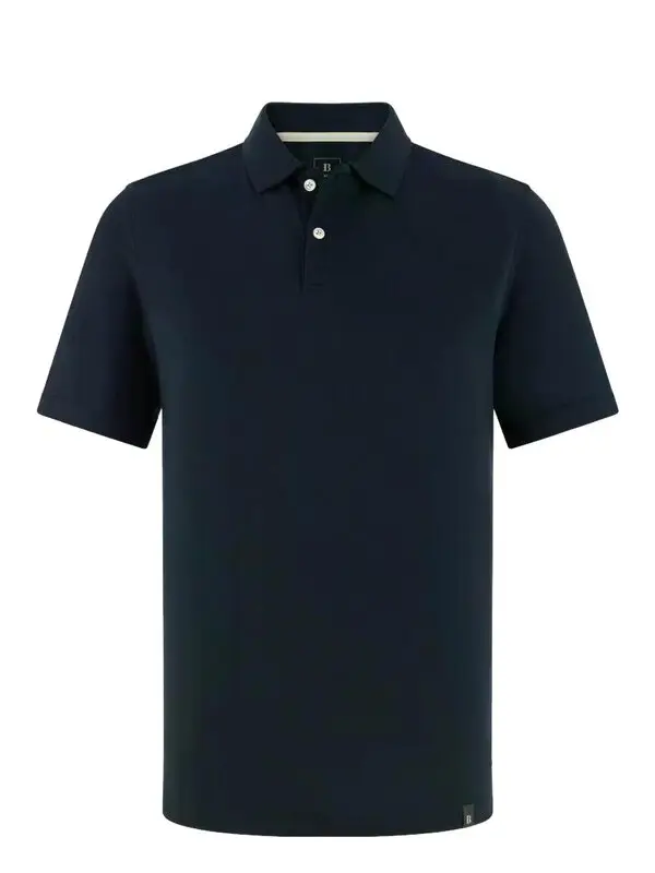 Boggi Milano Logo-appliqué Polo Shirt - Blue