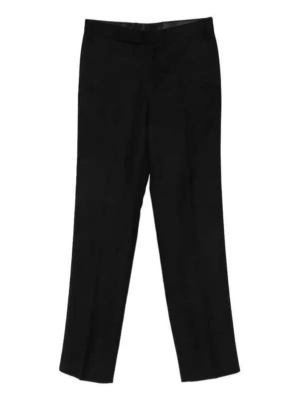 LARDINI Belt-loop Trousers - Black