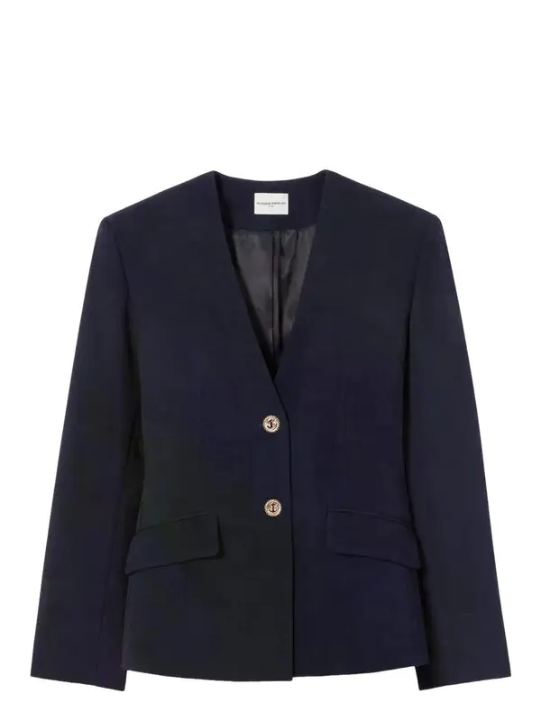 Claudie Pierlot Anchor Button Blazer - Blue