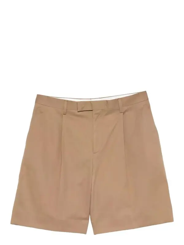 LARDINI Tailored Pleated Shorts - Brown